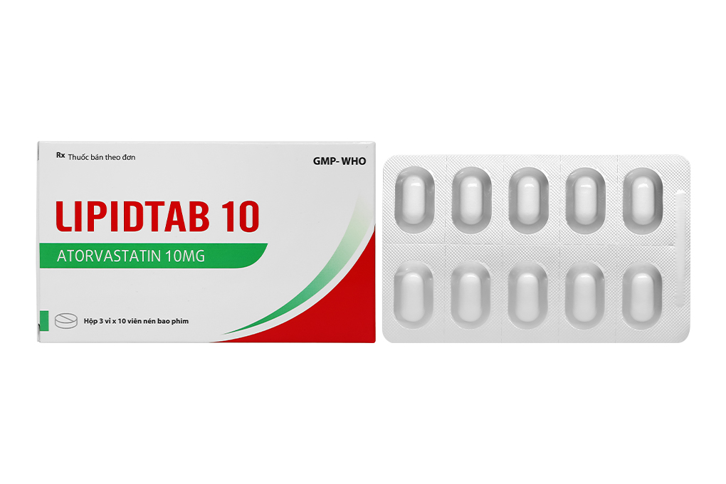 Lipidtab 10 trị tăng mỡ máu (3 vỉ x 10 viên) - 05/2025 ...