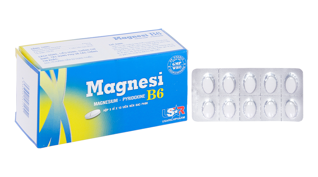 Thuốc Magnesi B6 Phong Phú trị thiếu magie, giảm lo âu - 10/2025 ...