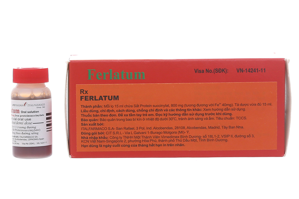 Thuốc Ferlatum 40mg trị thiếu máu do thiếu sắt - 08/2025 ...