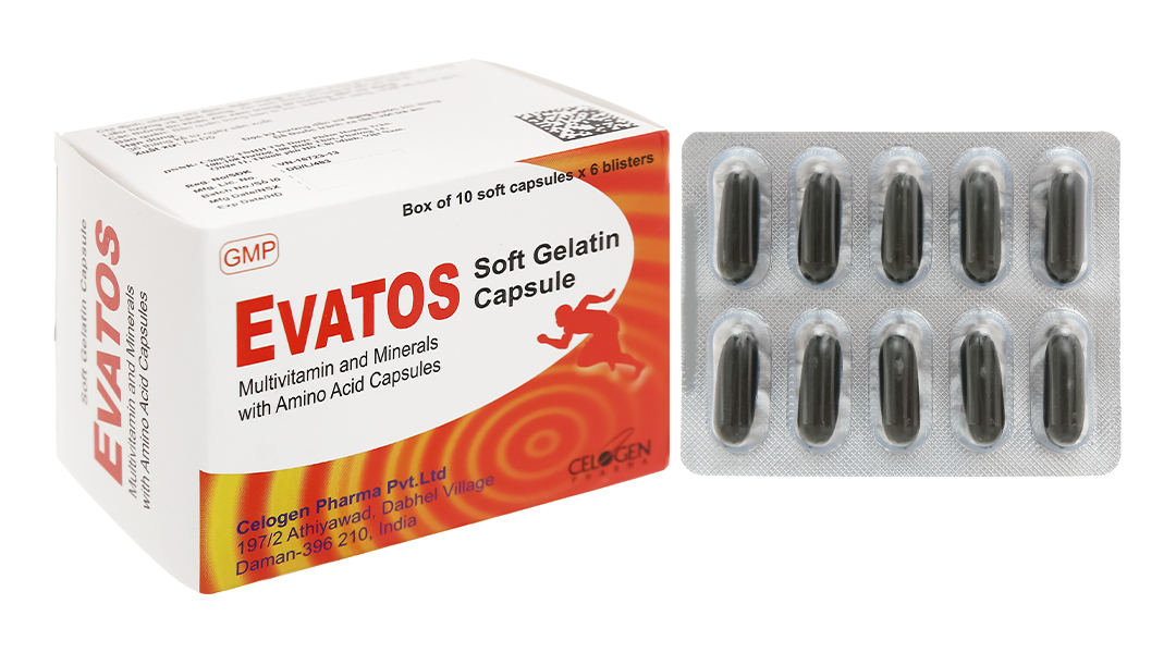 Thuốc Evatos bổ sung vitamin và khoáng chất (6 vỉ x 10 viên) - 09/2025 ...