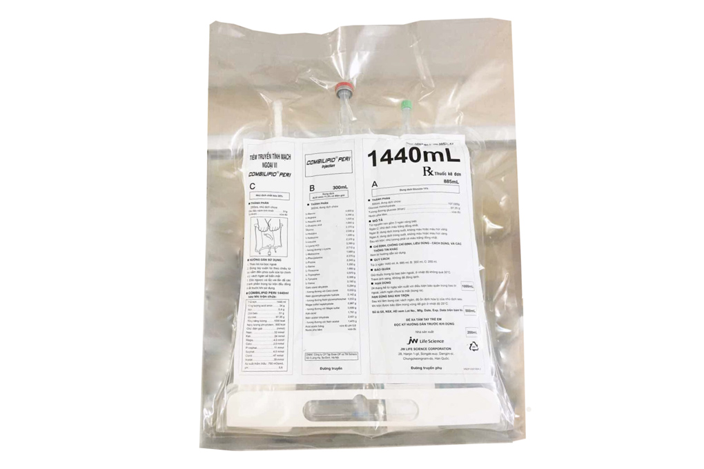Dịch truyền Combilipid Peri Inj cung cấp dinh dưỡng túi 1440ml - 02/ ...