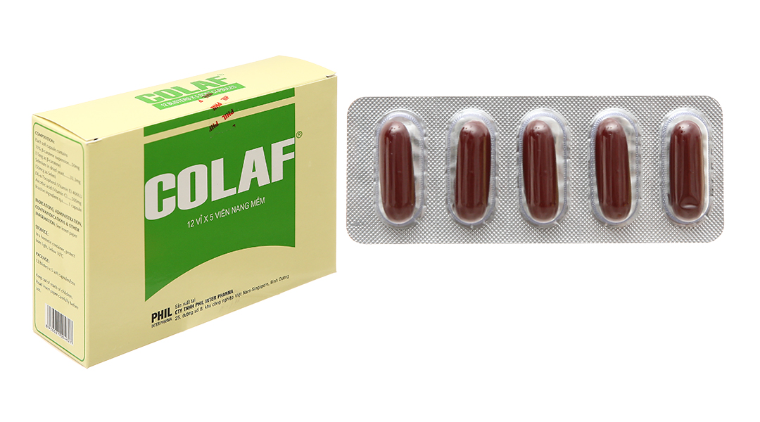 Colaf bổ sung vitamin, ngừa rối loạn thị giác (12 vỉ x 5 viên) - 01/ ...
