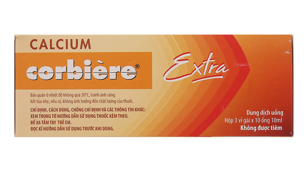 Dung dịch Calcium Corbière Extra 10ml thuốc trị loãng xương, còi xương ...