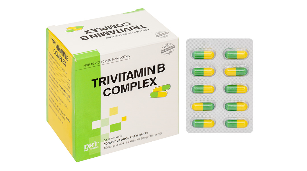 Trivitamin B Complex phòng và trị thiếu hụt vitamin nhóm B (10 vỉ x 10 ...