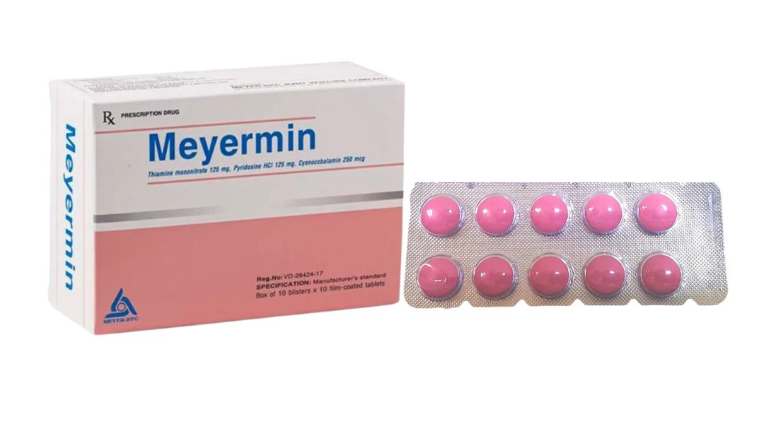 Meyermin dự phòng và trị thiếu vitamin nhóm B do dinh dưỡng, do thuốc ...