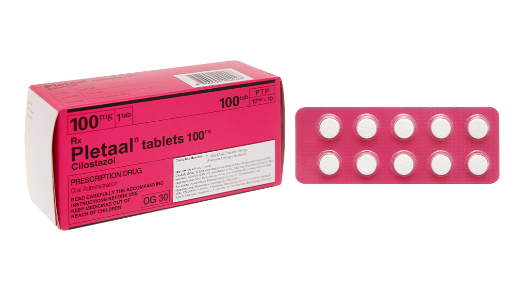 Pletaal Tablets 100mg trị thiếu máu cục bộ (10 vỉ x 10 viên) - 12/2025 ...