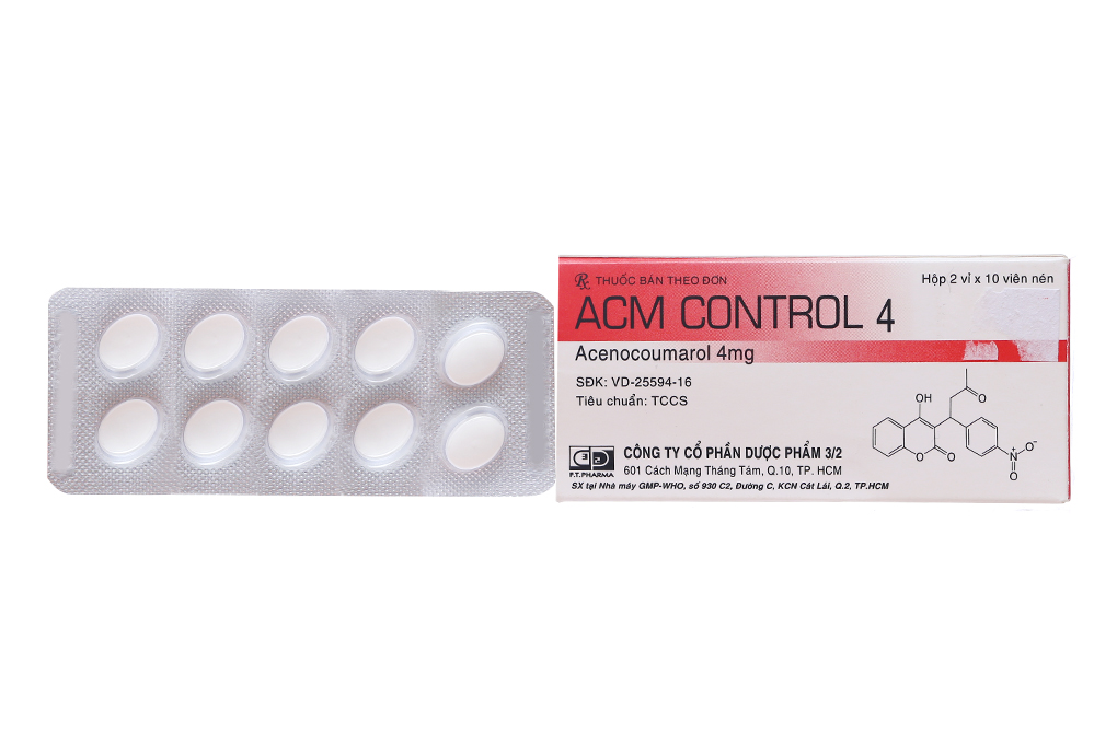 ACM Control 4 phòng và trị huyết khối (2 vỉ x 10 viên) - 08/2025 ...