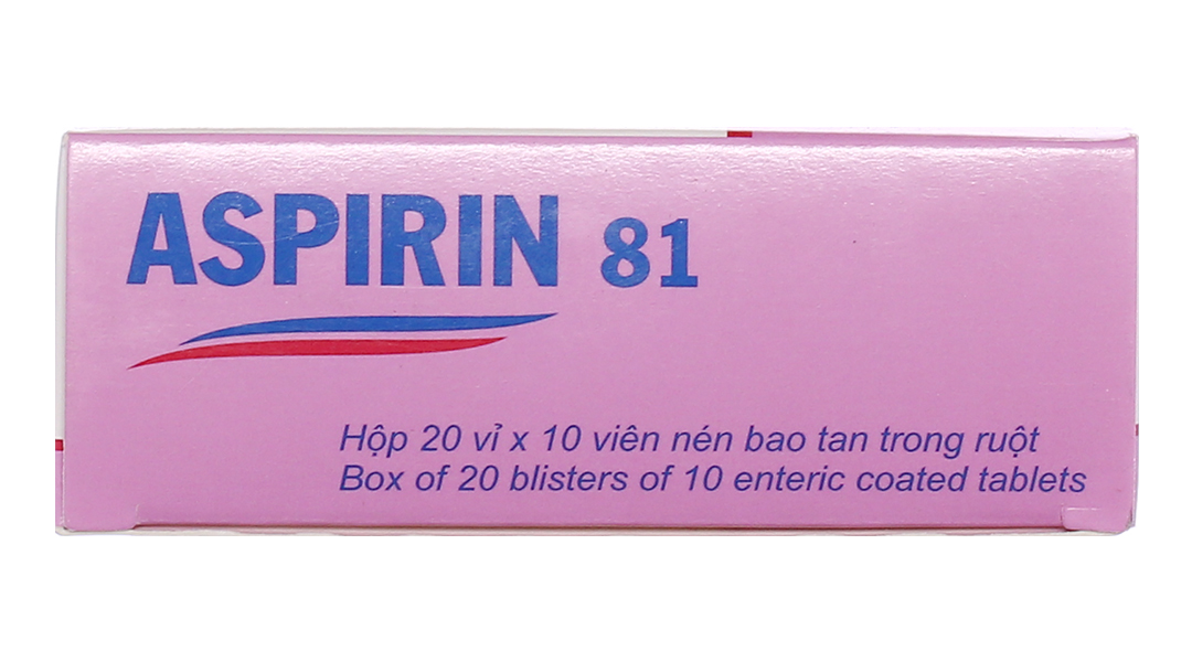 Thuốc Aspirin 81mg dự phòng đột quỵ, nhồi máu cơ tim - 08/2025 ...