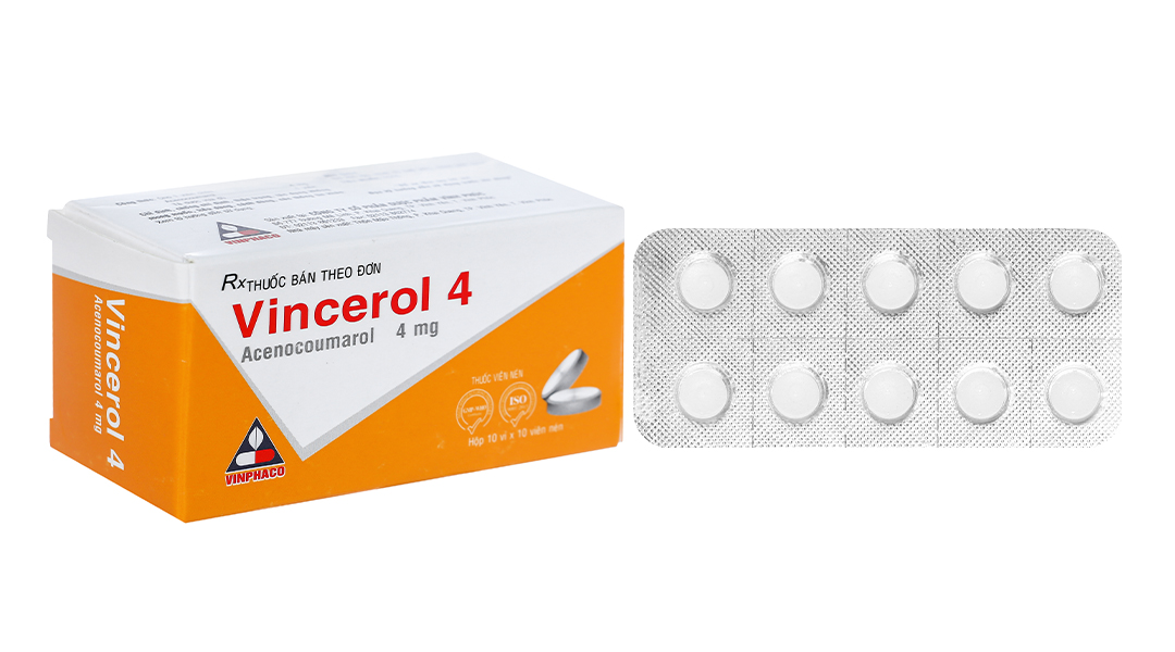 Vincerol 4 phòng và trị huyết khối (10 vỉ x 10 viên) - 08/2025 ...