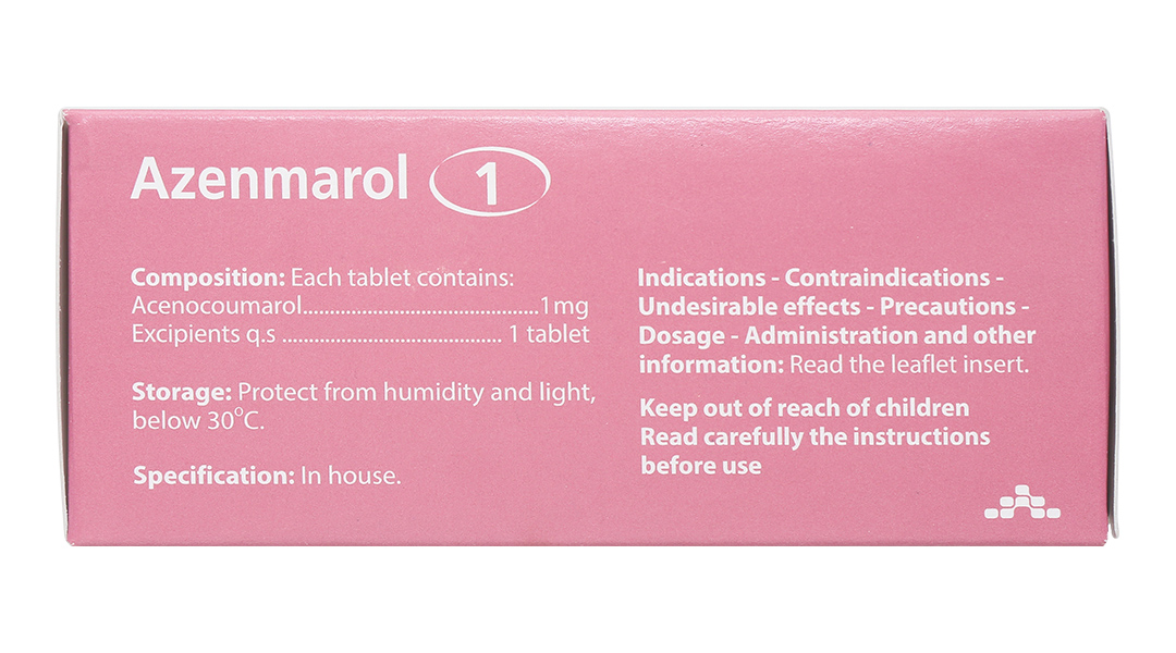 Azenmarol 1 dự phòng biến chứng huyết khối tắc mạch (10 vỉ x 10 viên ...