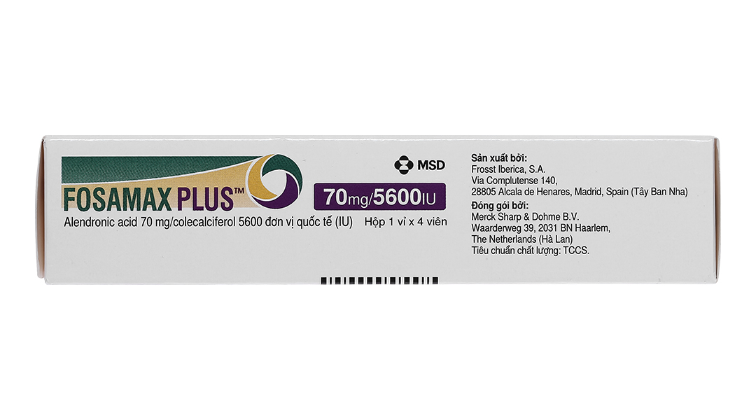 Thuốc Fosamax Plus 70mg/5600IU trị loãng xương - 08/2025 ...