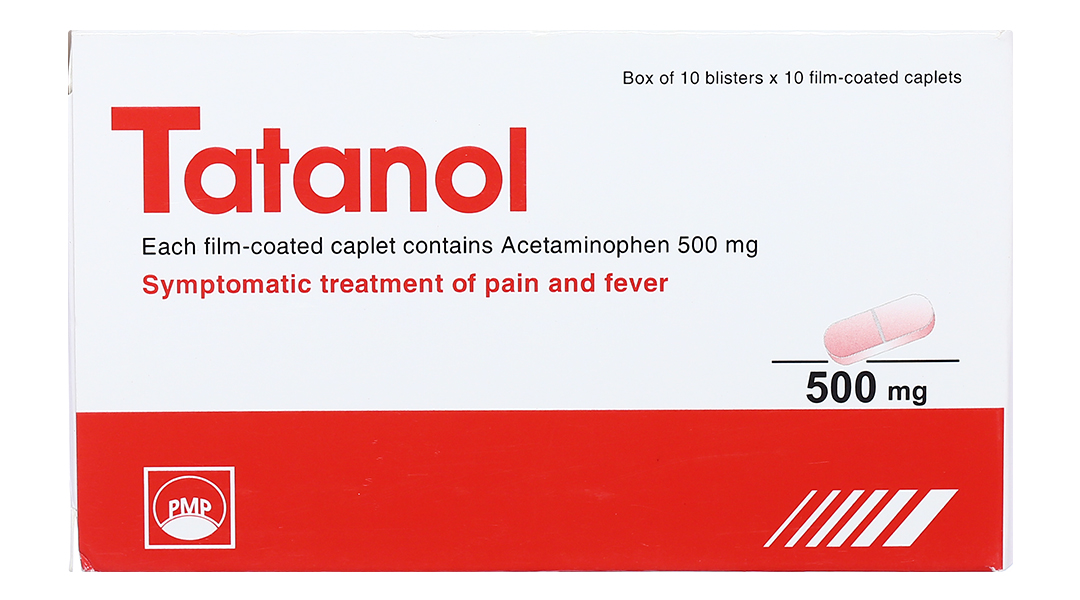 Tatanol 500mg giảm đau, hạ sốt từ nhẹ đến vừa (100 viên) - 12/2025 ...