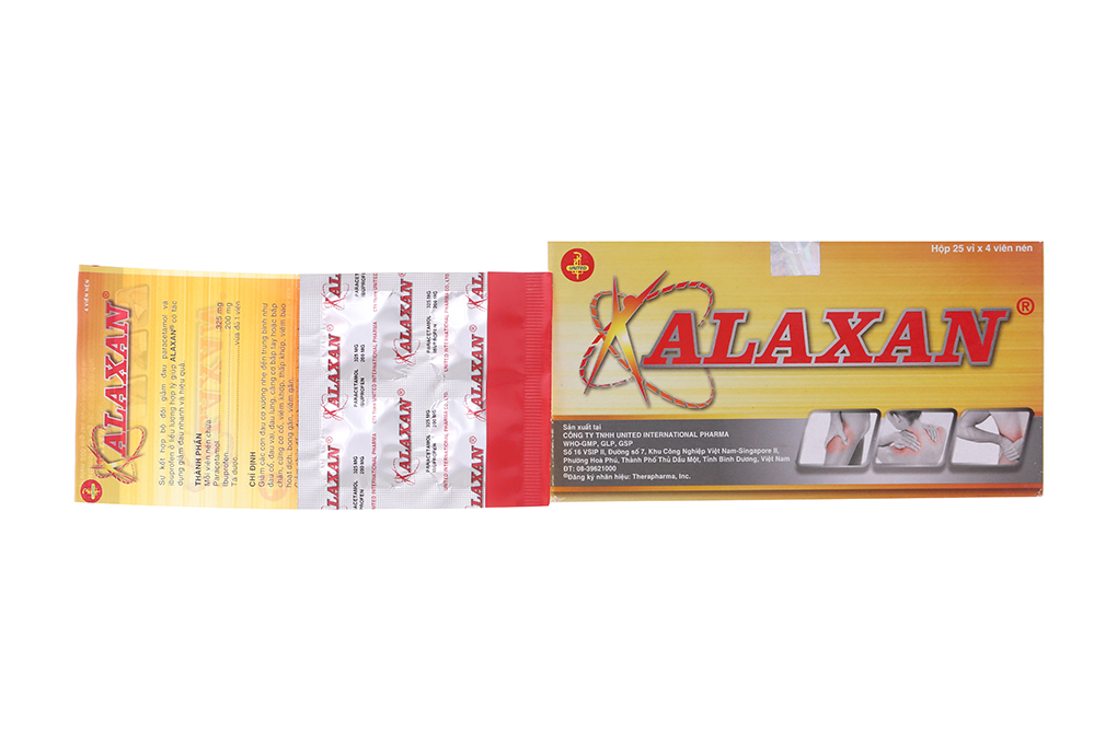 Alaxan giảm đau, hạ sốt (25 vỉ x 4 viên) - 11/2025 | nhathuocankhang.com