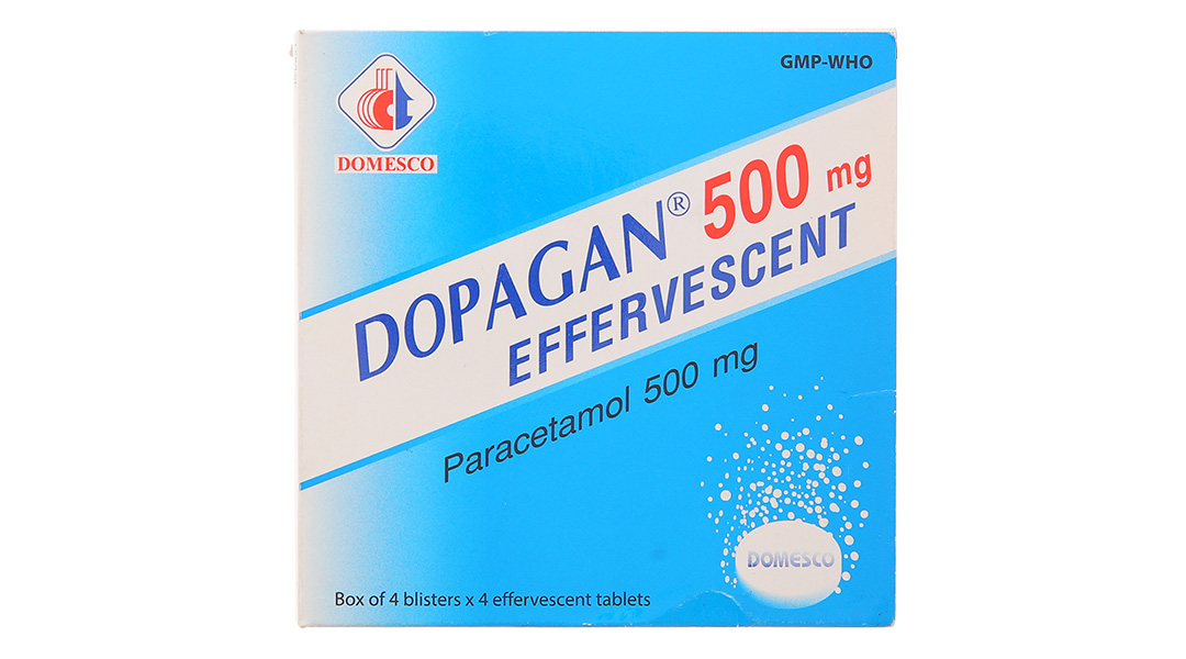 Viên sủi Dopagan 500mg Effervescent giảm đau, hạ sốt từ nhẹ đến vừa (4 ...