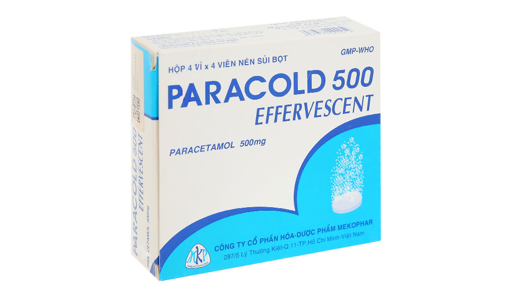 Viên sủi Paracold 500 Effervescent giảm đau, hạ sốt - 12/2025 ...
