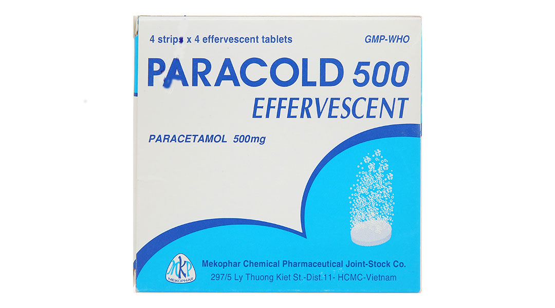Viên sủi Paracold 500 Effervescent giảm đau, hạ sốt - 12/2025 ...