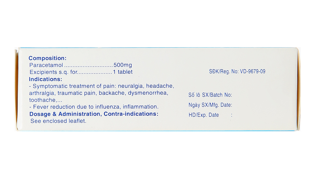 Viên sủi Paracold 500 Effervescent giảm đau, hạ sốt - 12/2025 ...