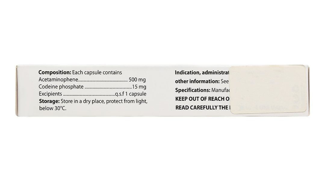 EPFEPARA CODEINE MEDIPLANTEX H/20V - 03/2025 | nhathuocankhang.com