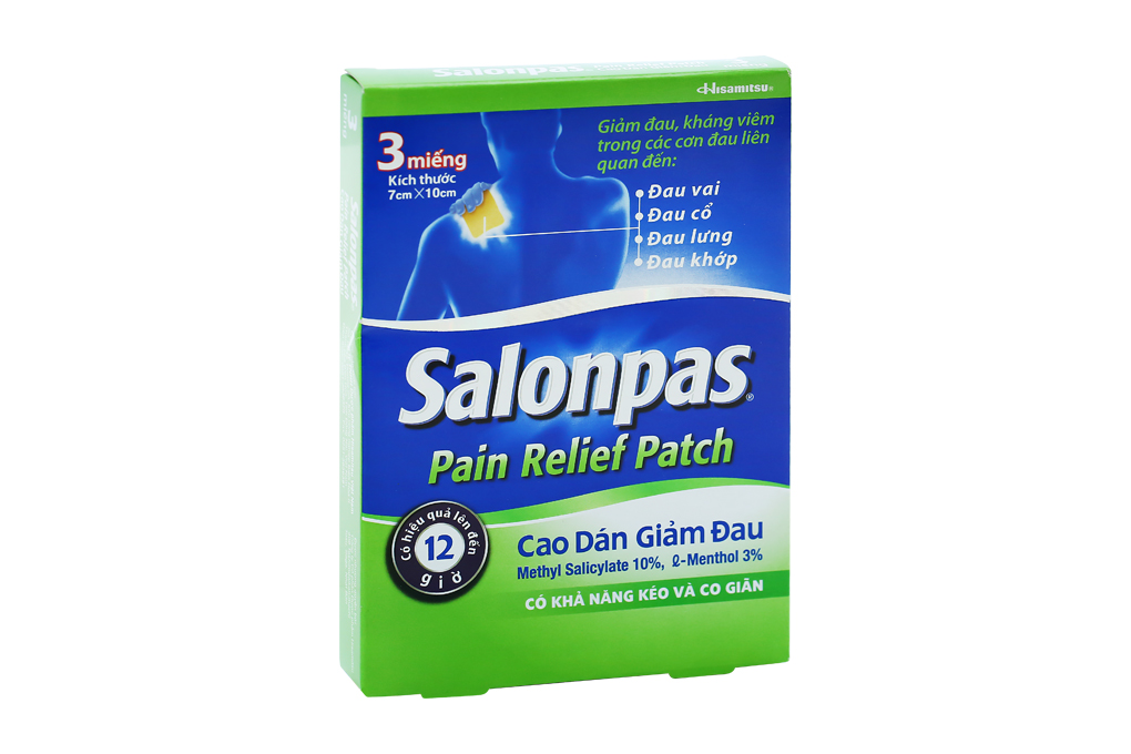 Cao dán Salonpas Pain Relief Patch giảm đau (6,5 x 4,2cm) - 01/2026 ...