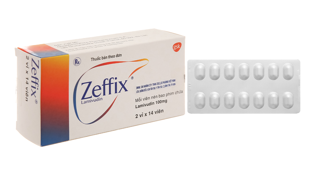 Zeffix 100mg thuốc kháng virus, trị viêm gan B (2 vỉ x 14 viên) - 02/ ...