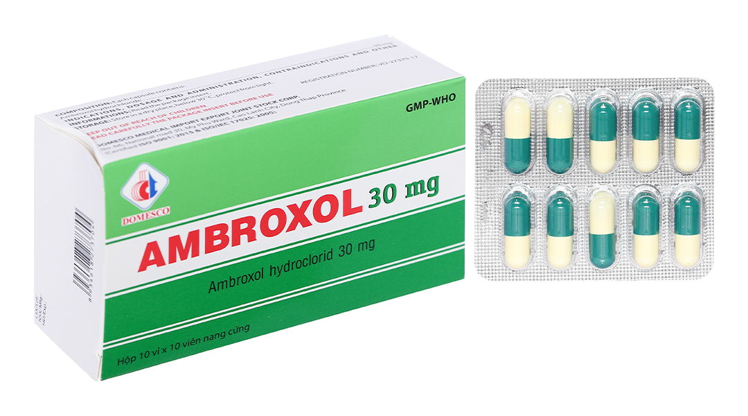 Thuốc Ambroxol 30mg Domesco tiêu nhầy, long đờm - 08/2025 ...
