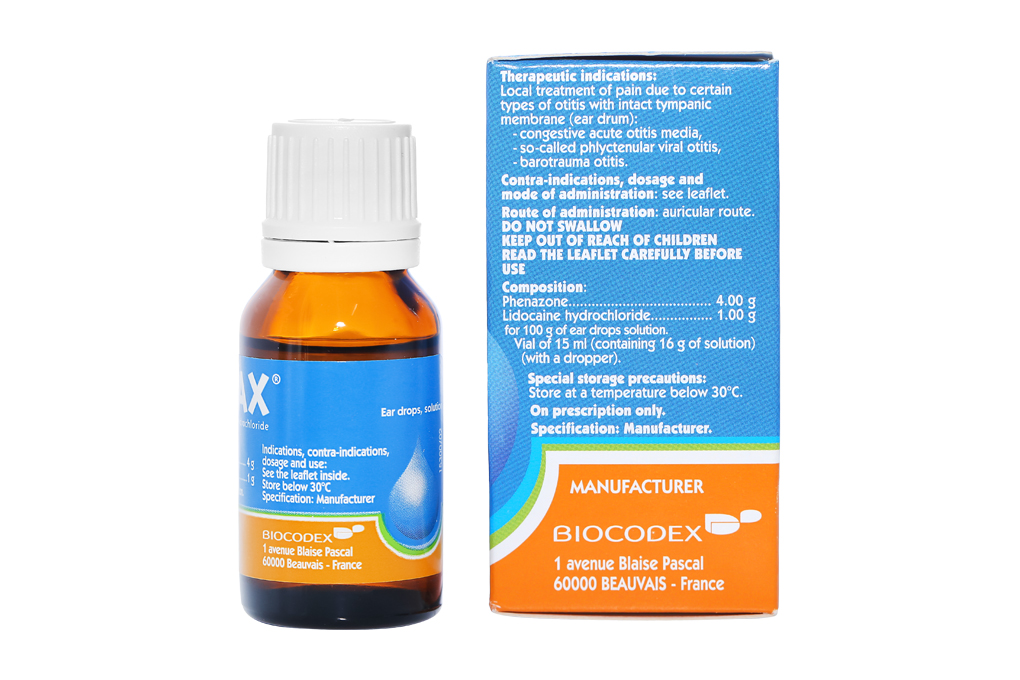 Thuốc nhỏ tai Otipax trị đau tại chỗ do viêm tai (15ml) - 02/2026 ...