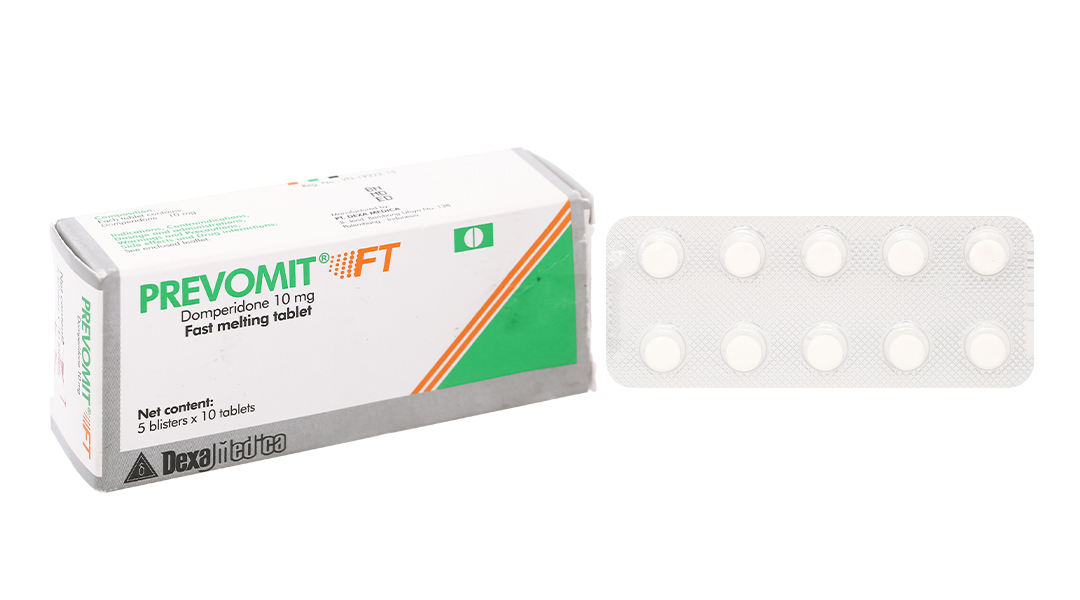 Prevomit FT 10mg trị triệu chứng nôn và buồn nôn (5 vỉ x 10 viên) - 08/ ...