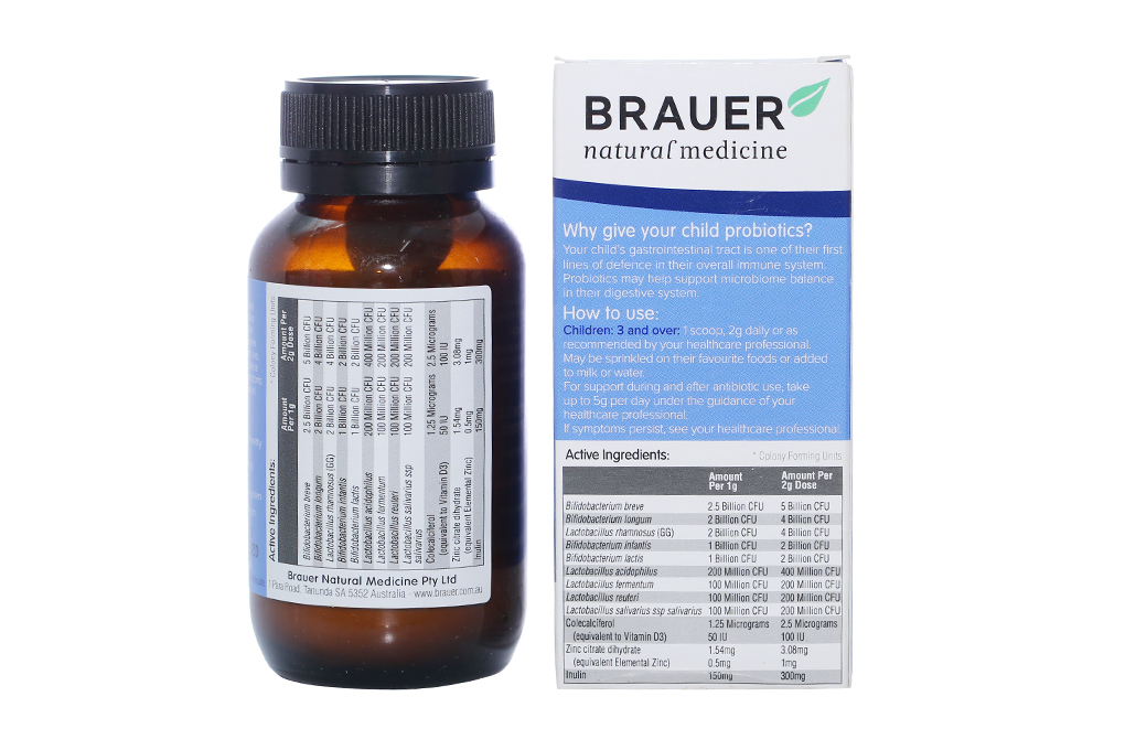 Brauer Kids (3+Years) Probiotic Powder 60g - 04/2026 | nhathuocankhang.com