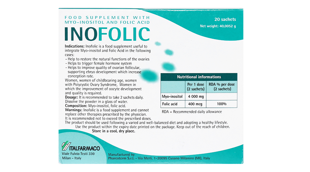 Inofolic Hộp 20 Gói - 08/2025 | nhathuocankhang.com