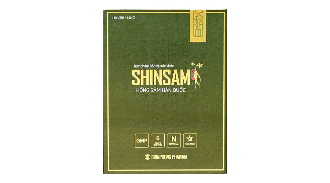 Viên Uống Hồng Sâm Hàn Quốc Shinsam hộp 180 viên - 09/2025 ...