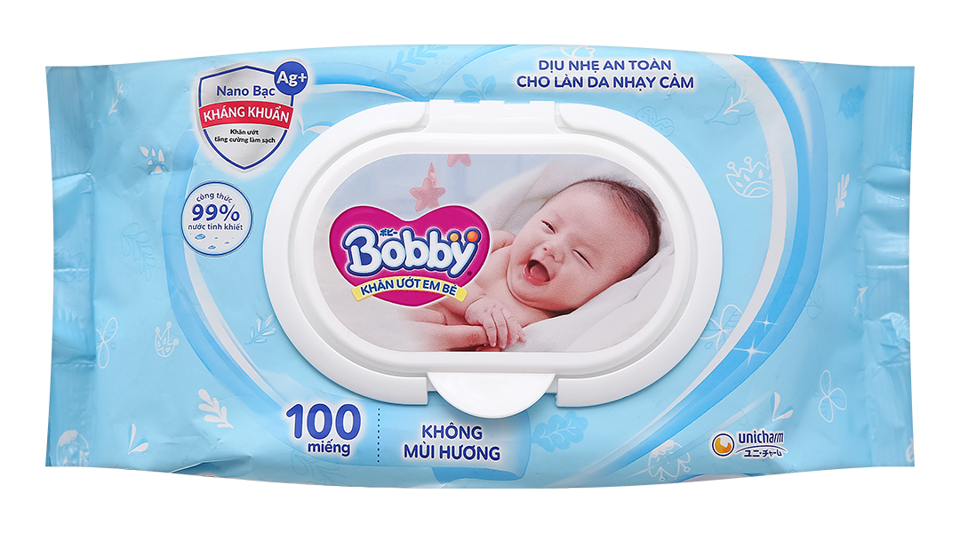 Khăn ướt em bé Bobby không mùi hương gói 100 miếng - 05/2026 ...