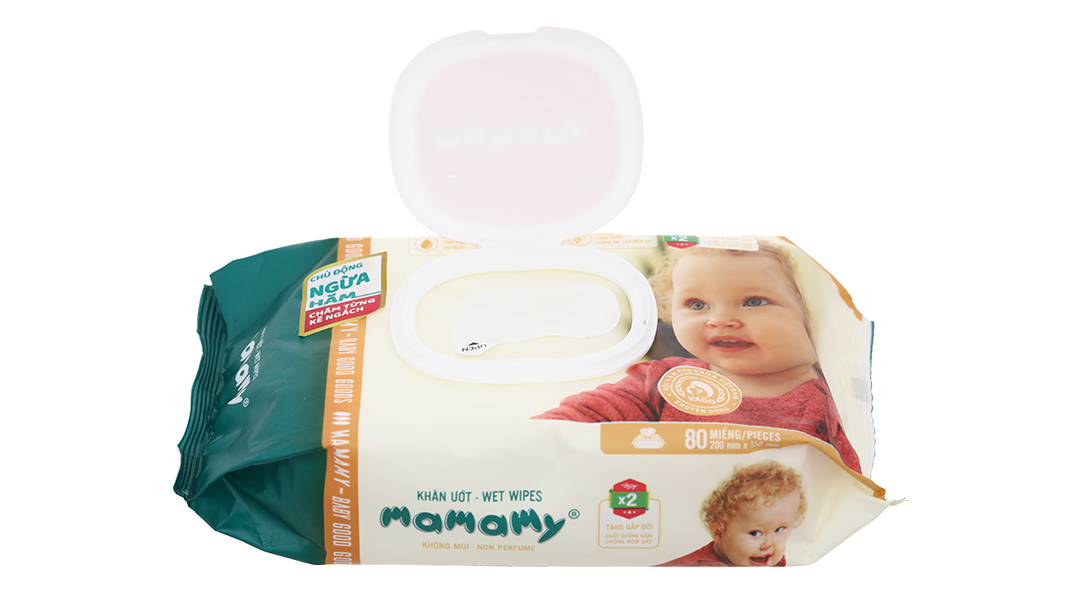 Khăn ướt em bé Mamamy không mùi hương gói 80 miếng - 10/2025 ...
