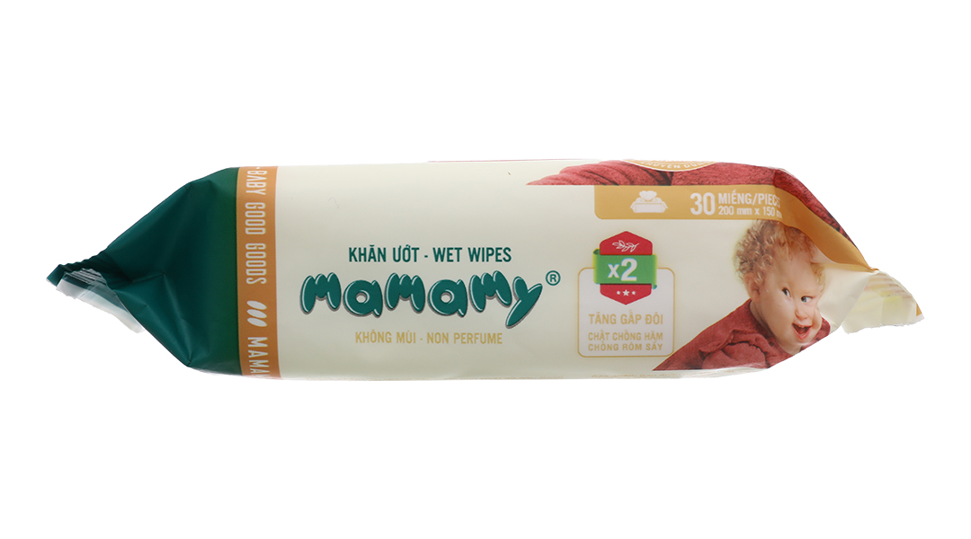 Khăn ướt em bé Mamamy không mùi hương gói 30 miếng - 10/2025 ...