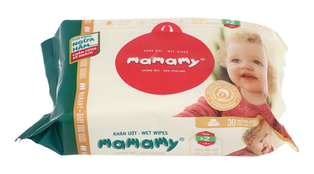 Khăn ướt em bé Mamamy không mùi hương gói 30 miếng - 10/2025 ...