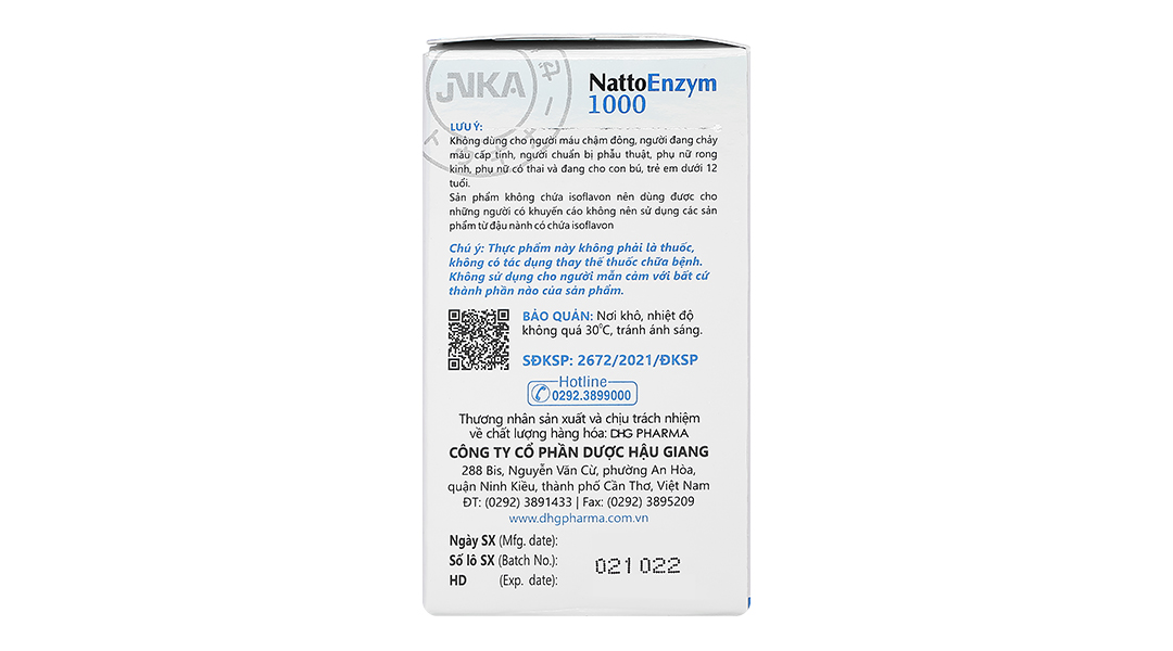 Nattoenzym 1000 hộp 60 viên - 12/2025 | nhathuocankhang.com