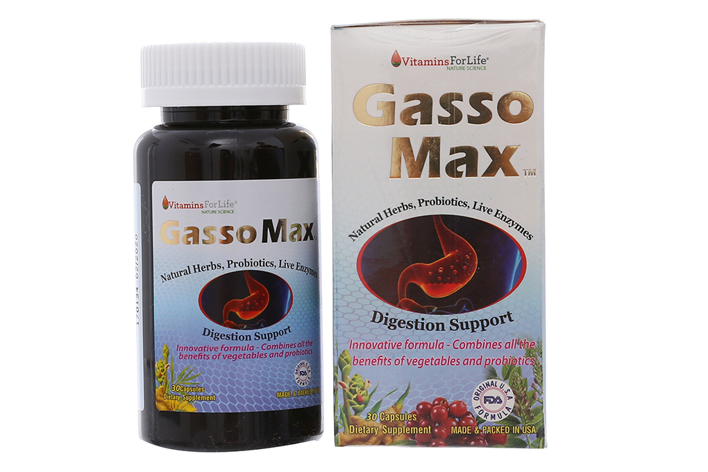 Viên uống Gasso Max ngừa loét dạ dày, giảm ợ nóng hộp 30 viên - 09/2025 ...
