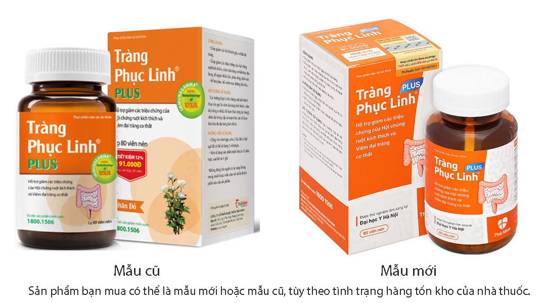 Tràng Phục Linh Plus hỗ trợ giảm hội chứng ruột kích thích hộp 80 viên ...