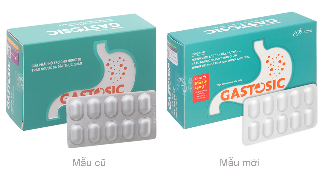 Gastosic hộp 30 viên - 08/2025 | nhathuocankhang.com