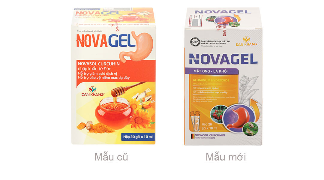 Novagel Dân Khang hộp 20 gói x 10ml - 08/2025 | nhathuocankhang.com