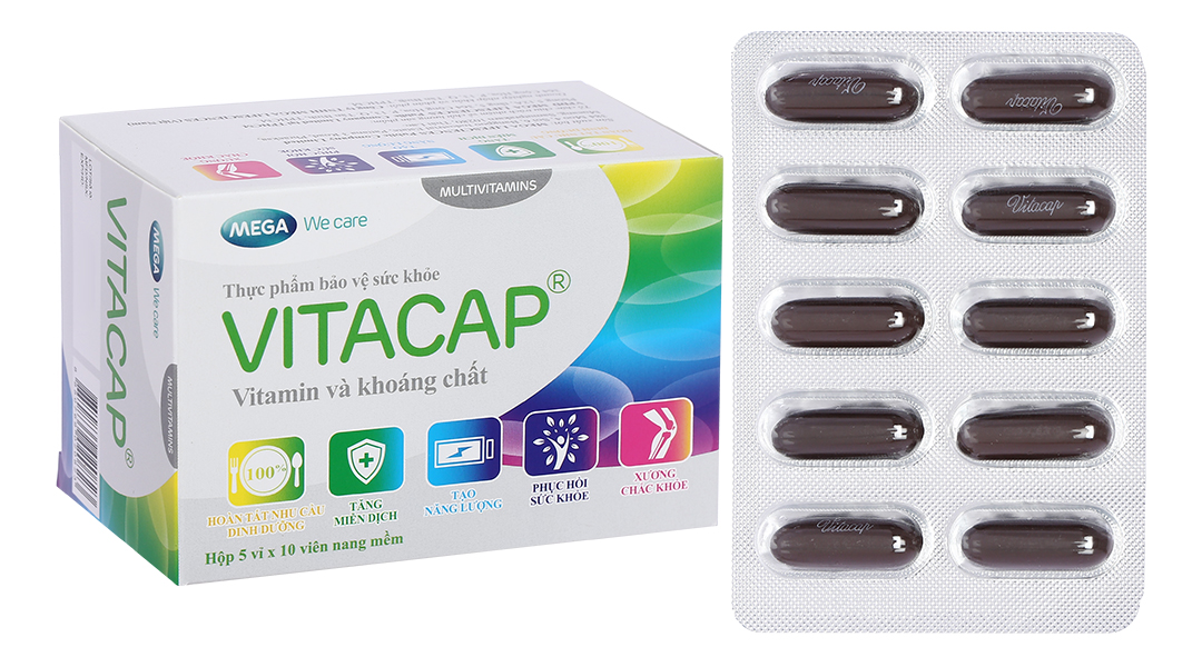Vitacap Mega hộp 50 viên - 12/2025 | nhathuocankhang.com