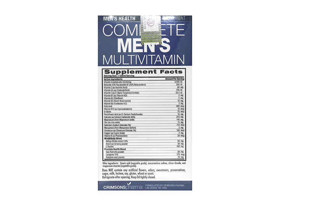 Pn Plus Complete Men'S Multivitamin chai 90 viên - 09/2025 ...