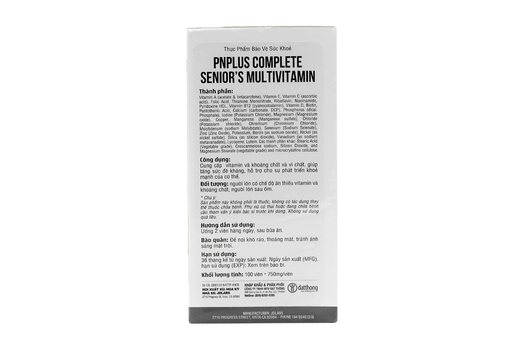 Pn Plus Complete Senior'S Multivitamin C/100V - 10/2025 ...