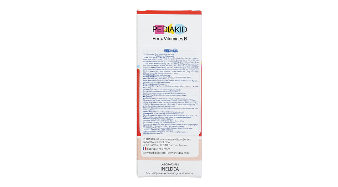 Pediakid Fer + Vitamines B 125ml - 08/2025 | nhathuocankhang.com
