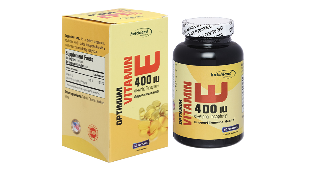 Mega Optimum Vitamin E 400Iu hộp 60 viên - 12/2025 | nhathuocankhang.com
