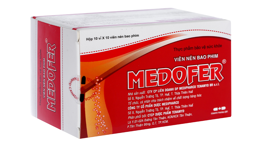 Medofer Hộp 100v - 10/2025 | nhathuocankhang.com
