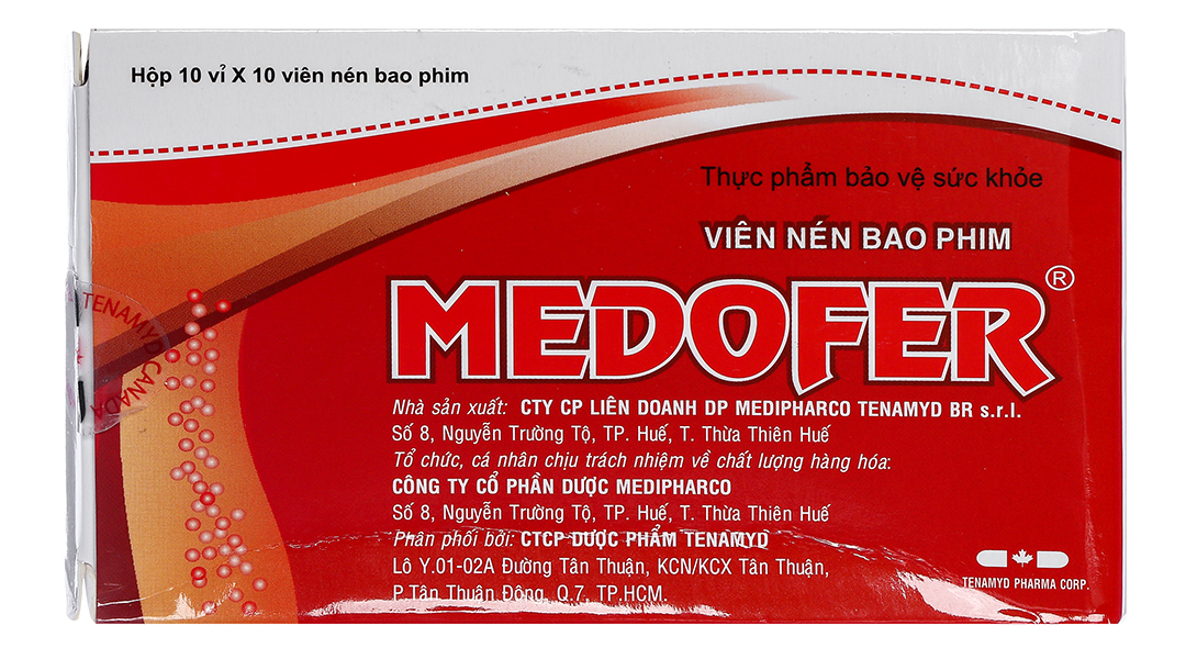 Medofer Hộp 100v - 10/2025 | nhathuocankhang.com