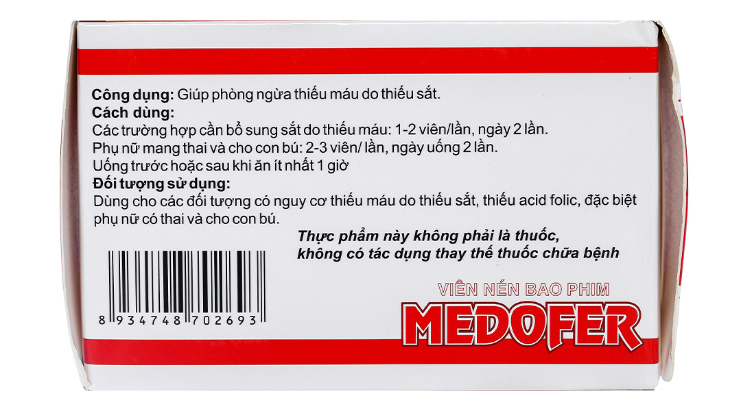 Medofer Hộp 100v - 10/2025 | nhathuocankhang.com