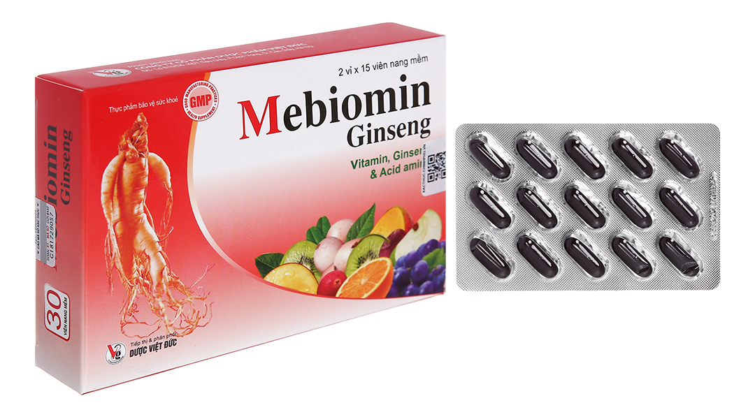 Mebiomin Ginseng hộp 30 viên - 02/2026 | nhathuocankhang.com