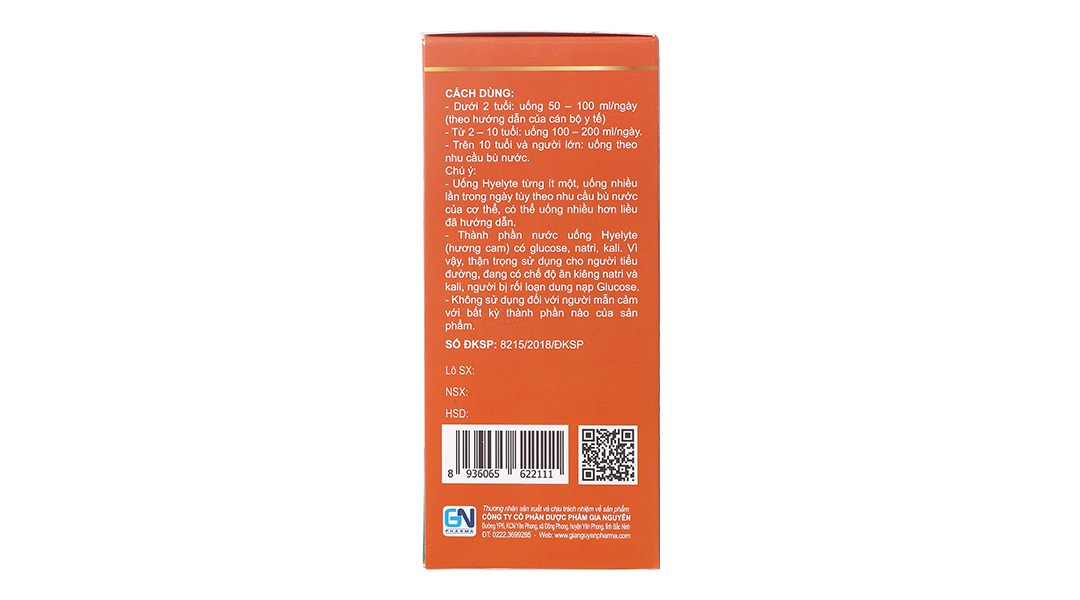Hyelyte Hương Cam Ch/250Ml - 01/2026 | nhathuocankhang.com