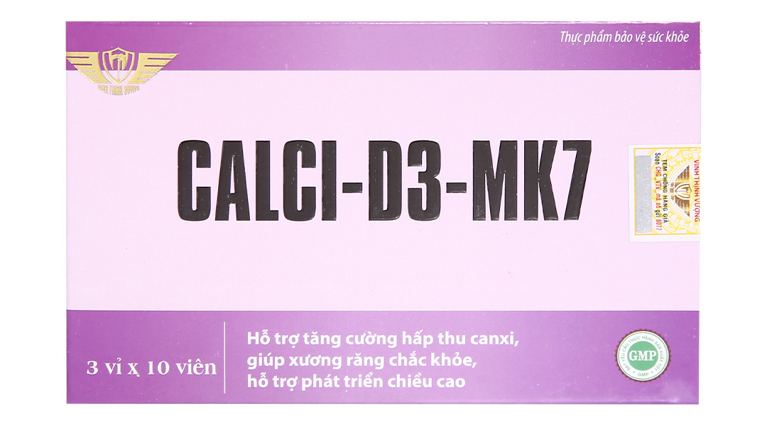 Kingphar Canxi D3 Mk7 Hộp 30v - 04/2026 | nhathuocankhang.com